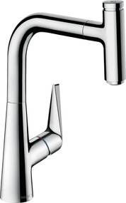 Hansgrohe Talis M51, dřezová baterie M5115-H220 s výsuvnou sprškou, sBOX, chromová, 73852000