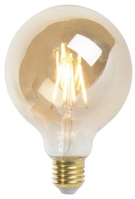 E27 stmívatelná LED lampa G95 goldline 5W 360 lm 2200K