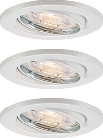 OBI LED vestavné svítidlo 86R bílé GU10, 3,5W 345lm 3000K, pr. 86 mm, 3 ks