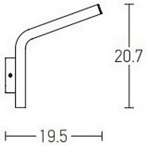 Zambelis E205 - LED Venkovní nástěnné svítidlo LED/10W/230V IP54 antracit