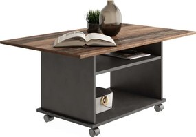 FMD Konferenční stolek s kolečky ové dřevo [428688] Barva: dub