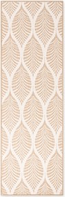 Behúň Duet Liora 106247 Beige/White - na von aj na doma, 80x250, béžová, chodba / predsieň, NORTHRUGS