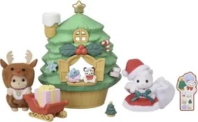 Sylvanian Families Domeček s vánočním stromečkem a baby figurky / od 3