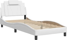 Rám postele Viana bez matrace bílý 80 x 200 cm umělá kůže 3208055