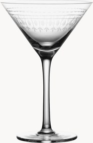 Sada ručně foukaných křišťálových sklenic na martini Ovals, 2 díly