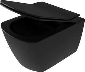 Deante Blur, záchodová WC mísa s funkcí bidetu 525x372x349 mm, černá matná, DEA-CDZ_NWPW