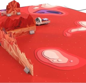 Ozobot podložka Challenge Mat: Mise na Mars