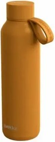 Quokka Nerezová termoláhev s poutkem Solid hořčicová 630 ml