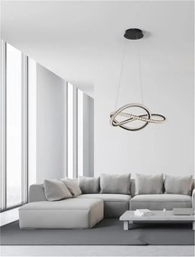 LED lustr Ginevra 57 černé