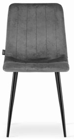 Set dvou jídelních židlí LAVA šedé (2ks)