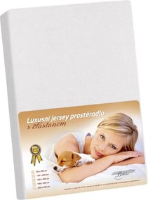 Bellatex Jersey LUX Bílá 100x200 cm