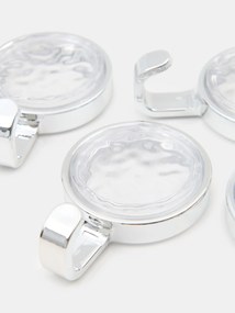 Sinsay - Sada samolepicích koupelnových háčků 4 pack - clear