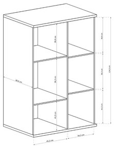 Obývací stěna se skříní CALI | 3 díly | 333,5 cm | sestava F | artisan