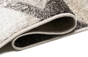 Všestranný moderní koberec s geometrickým vzorem v odstínech hnědé Šířka: 140 cm | Délka: 200 cm