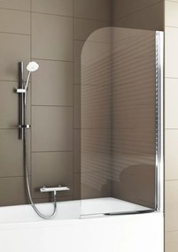 Olsen Spa Vanová zástěna MODERN PLUS BARVA rámu - Chrom/Leštěný hliník (ALU), Rozměr A - 65 cm, Směr zavírání - Univerzální Levé / Pravé, Výplň - Čiré bezpečnostní sklo - 4 mm OLBMOD682