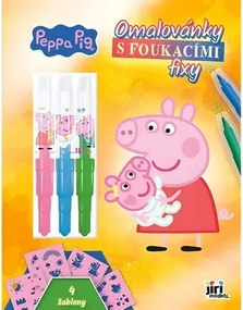JIRI MODELS Omalovánky s foukacími fixy Prasátko Peppa / 16 stran / 3