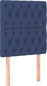 Box spring postel s matrací modrá 80x200 cm textil 3132191