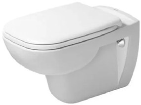 Duravit D-Code - Závěsné WC, Rimless, sedátko SoftClose, bílá 45700900A1
