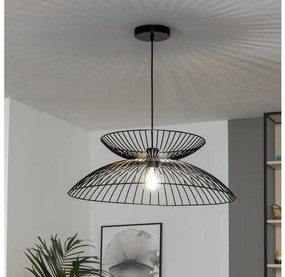 Brilagi - LED Lustr na lanku CERIA WIRE 1xE27/40W/230V pr. 60 cm černá