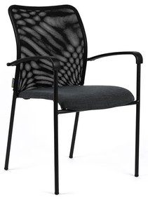 Jednací kovová židle Office Pro TRITON SL – s područkami, více barev F85 čierná