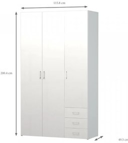 FALCO Skříň Home 9 bílá