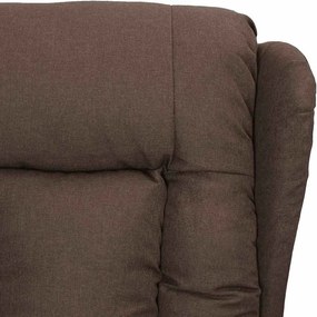 Elektrické masážní křeslo taupe textil 3098797