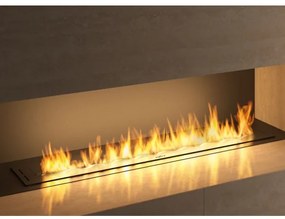 InFire - Vestavěný BIO krb 7,5x120 cm 7kW černá