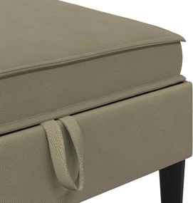 Sada nábytku do obývacího pokoje 6 ks Khaki Textil 3413797