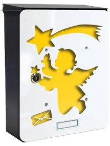 MIA box Angel Y - poštovní schránka s výměnným krytem a jmenovkou, anděl