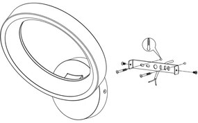 Eglo 900069 - LED RGBW Stmívatelné nástěnné svítidlo MARGHERA-Z LED/16W/230V