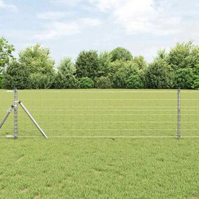 Euro plotové kotvení 25 x 0,8 m Pozinkovaná ocel Stříbrná 3350510