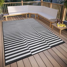 Černobílý vnitřní a venkovní koberec 200x290 cm Viela – Hanse Home