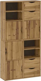 Boční skříňky 4 ks "ODDA" 40x24x79 cm Borovicový masiv 3365348