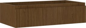 Mexen Rivel, koupelnová skříňka 90 cm, 1 zásuvka, drážkovaná, ořech, 91A20-09023-1-BF86