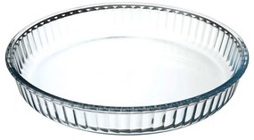 Forma na koláč, příslušenství ze žáruvzdorného skla osvědčí se v kuchyni – průměr 32 cm