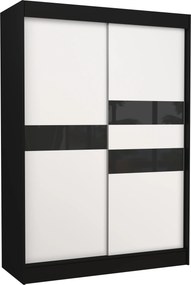 ADRK Furniture Skříň s posuvnými dveřmi a lacobelem BATIA 150 ADRK-SW-BAT-BW-BL-150