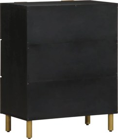 Příborníky 2 ks černé 60 x 33 x 75 cm kompozitní dřevo 3309992