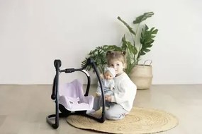SMOBY Maxi-Cosi 3v1 Nosítko a židlička pro panenky růžová / Houpačka /