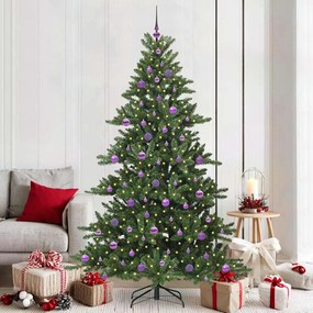 Umělý Skládací Vánoční Strom Zelená 210 cm PVC a ocel 3397685