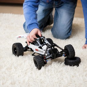 LEAN Toys Stavebnicové kostky – terénní auto s dálkovým ovládáním RC 4x4 Off Road, 409 dílů