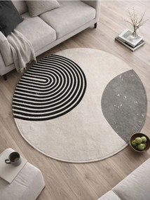 Sinsay - Kulatý koberec s geometrickým vzorem - vícebarevná