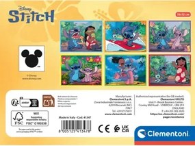 CLEMENTONI Obrázkové kostky Stitch / 12 kostek / od 3 let