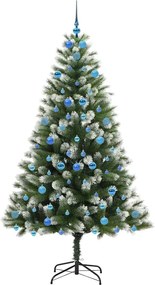 Umělý vánoční stromeček s umělým sněhem 300 LED Teplá bílá 3395458