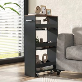 Costway Vozík do niky 20cm široký 4patrový kuchyňský vozík úzká nika