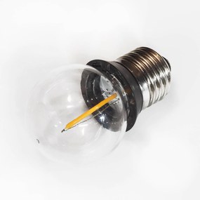 E27 0,9W COB-LED žárovka-kapka s těsnicím kroužkem