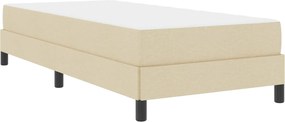 Postel s boxspringem Krémová 100 x 200 cm textil 3398470