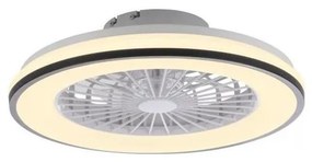 JUST LIGHT. 14447-18 - LED RGBW Stm stropní ventilátor LENO LED/44W/230V + DO 14447-18