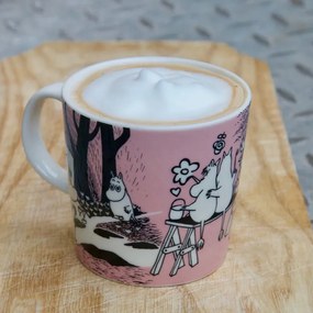 Hrnek Moomin Love 0,3l, růžový / 30. výročí, dárkový box