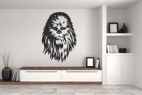 Lepy.cz Samolepka na zeď Star Wars - Chewbacca Velikost (šířka x výška): 35x51cm, Barevná varianta: Bílá