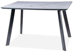 Jídelní stůl 120 cm Sherly (černá) (pro 4 osoby). 1050796